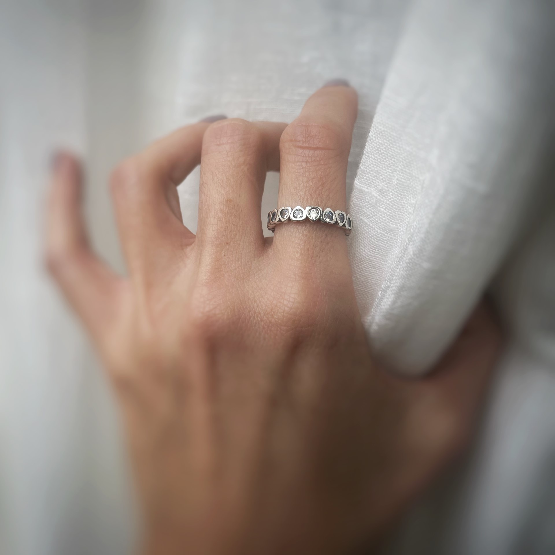 Anillo Corazones con Cubics - EmeJoyas